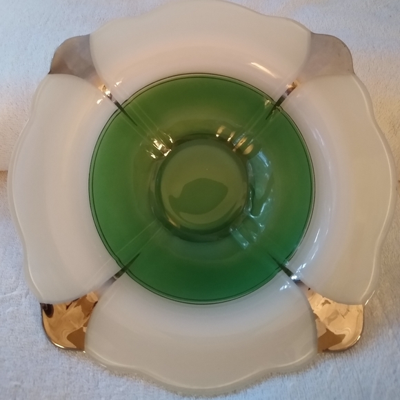 Indiana Glass | Accents | Art Deco Indiana Glass Fruit Bowl | Poshmark